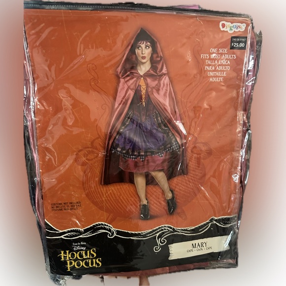 Disney | Other | Disney Hocus Pocus Mary Cape Only New In Package ...